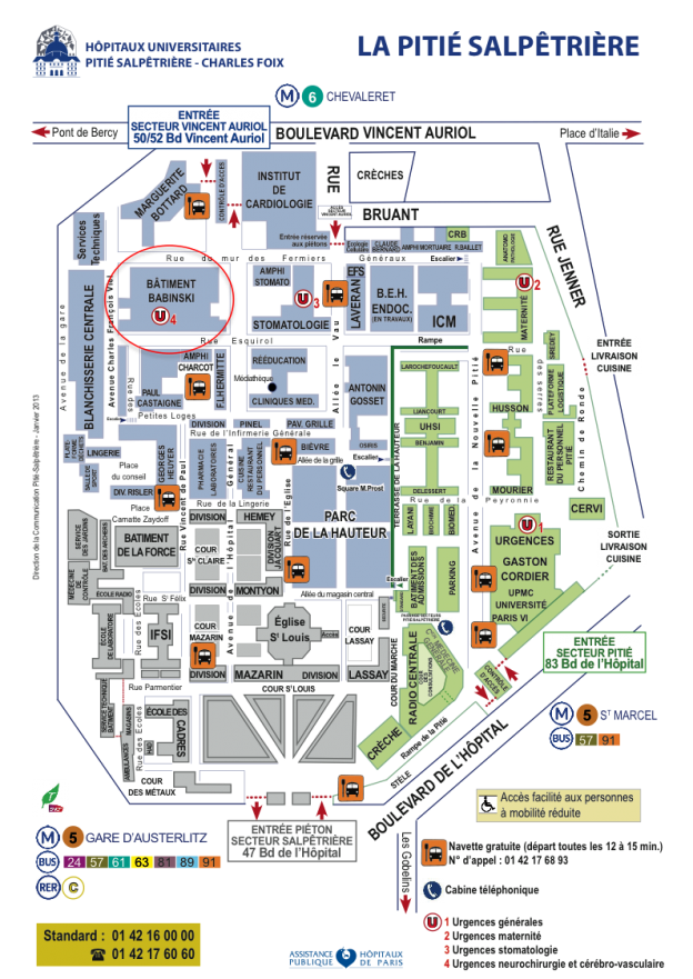 Plan Pitié | Hopital Pitié Salpétrière
